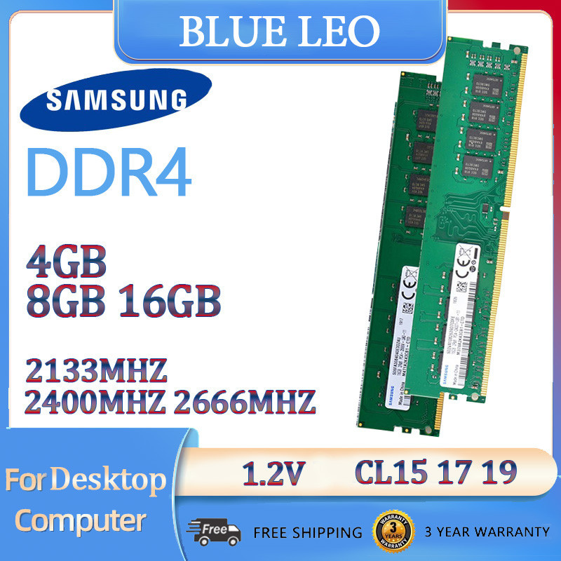 Samsung 4GB 8GB 16GB RAM DDR4 2133MHZ 2400MHZ 2666MHZ 1Rx8 2Rx8 PC4 RAM ...