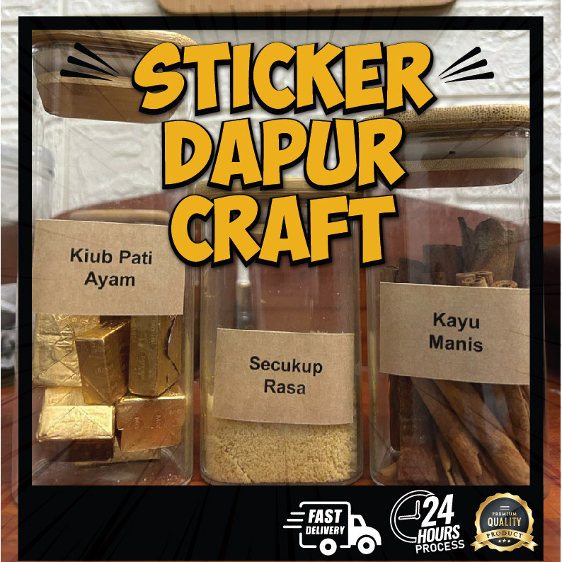 CRAFT STICKER STICKER DAPUR WATERPROOF,STICKER DAPUR LUTSINAR,STICKER ...