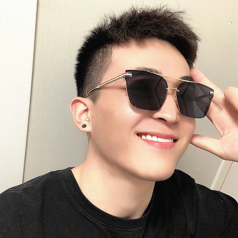 2021 New Style Square Sunglasses Men's Trendy Men's Driving Dedicated ...