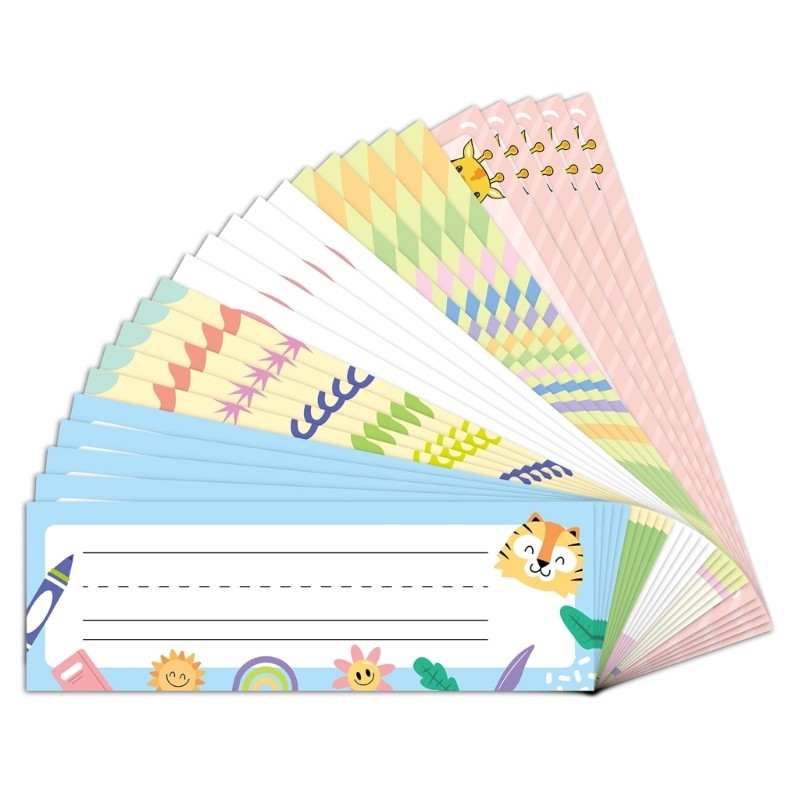 love* 25 Sheets Desk Name Label Desk Name Labels Classroom Nameplates ...