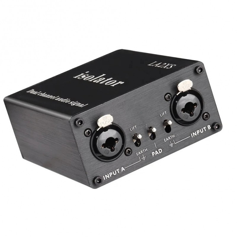 2 Channel XLR Audio Isolator Noise Filter 2 in 2 out Buzzing ...