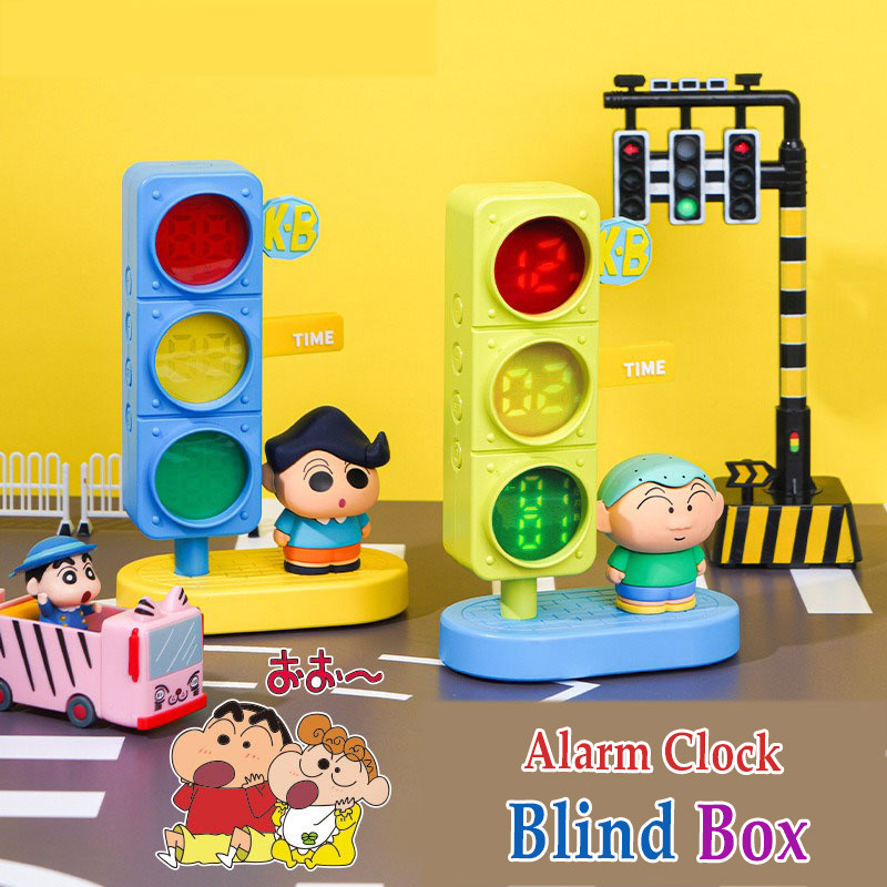 Crayon Shin Chan Alarm Clock Ornament Blind Box, Cute Cartoon Figurines ...