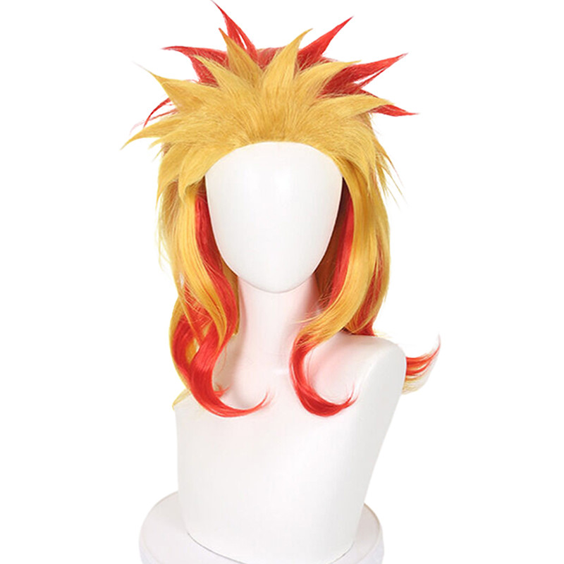{ MY Fashion } Rengoku Kyoujurou Synthetic Wig Anime Kyoujurou Rengoku ...
