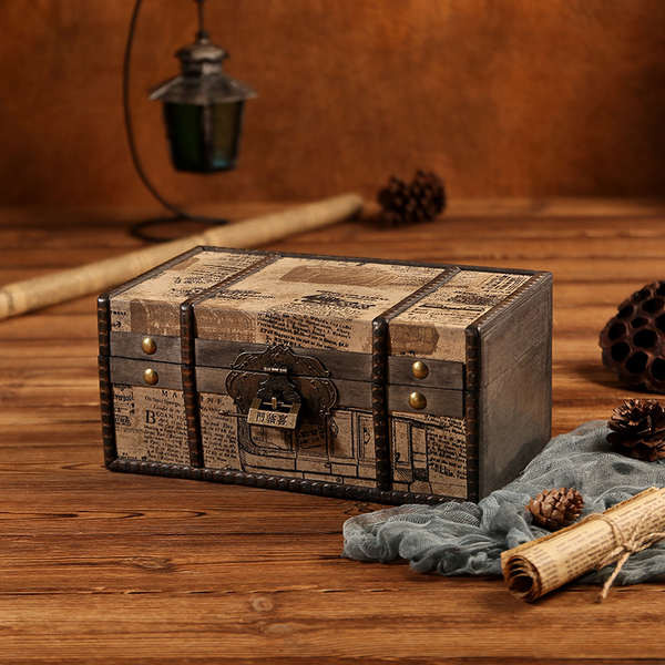 tabung kayu 5000 tabung kayu tabung viral Desktop Storage Box with Lock ...