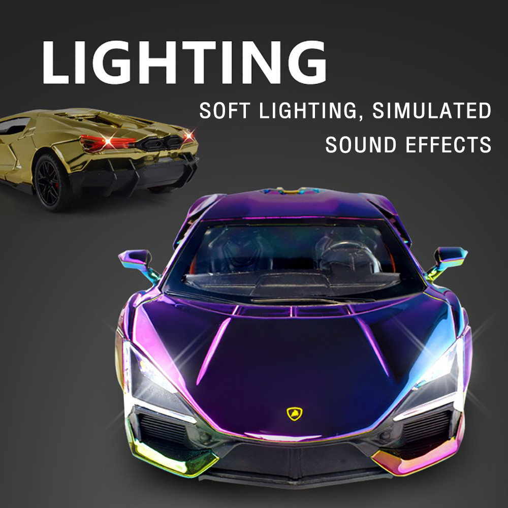 Perfect 1:24 Lamborghini Revuelto Electroplating Version Diecast Model ...