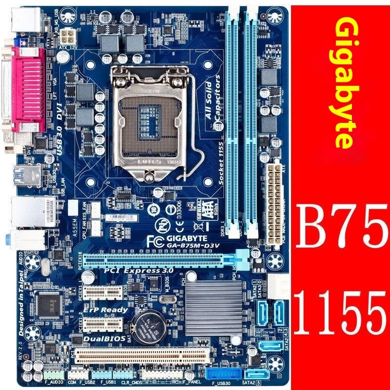 Gigabyte/Gigabyte B75M-D3VLGA1155 ASUS B75 motherboard Super H61 (removed motherboard) | Shopee ...