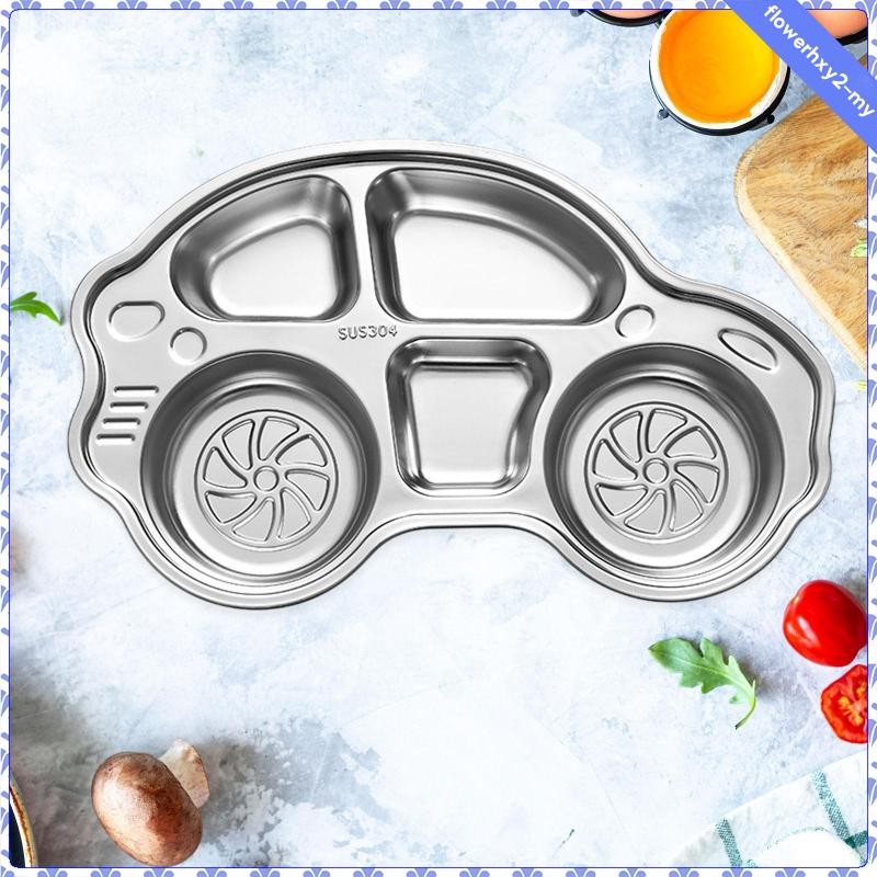 [FlowerhxyaeMY] Divided Meal Serving Platter Food Tray Unbreakable ...