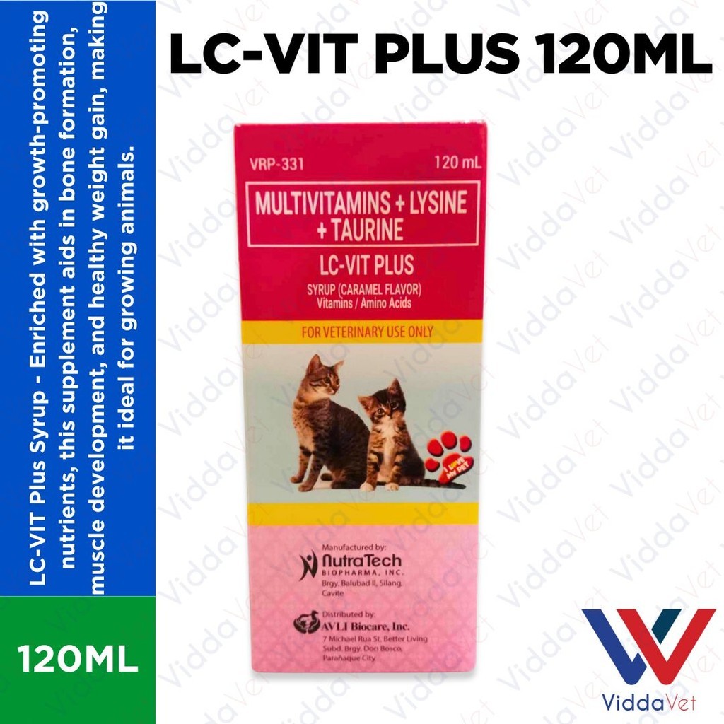 LC Vit Plus Multivitamins Cat and Kitten Syrup 120ml | Shopee Malaysia