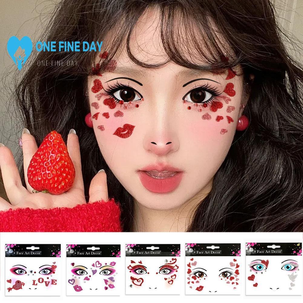 Carnival Party Face Stickers Glitter Face Stickers Stickers Makeup Day ...