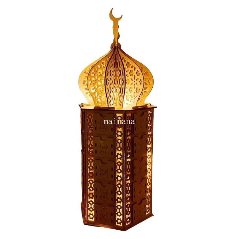 【MT】 Festive Islamic Calendar Decors Ramadans Countdown Calendar for ...