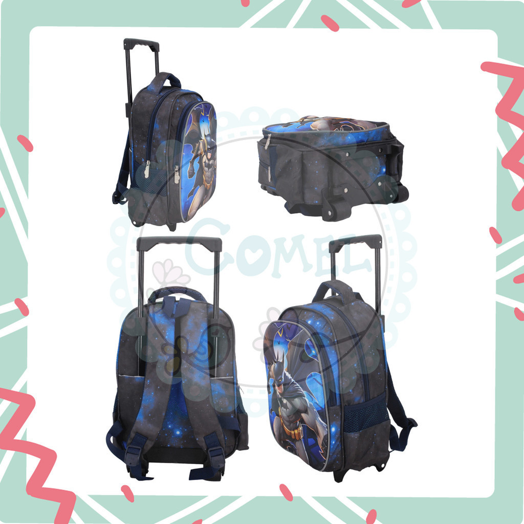 Comel Kids Fix Mini Trolley Backpack School Bag Cartoon Unicorn Mario ...