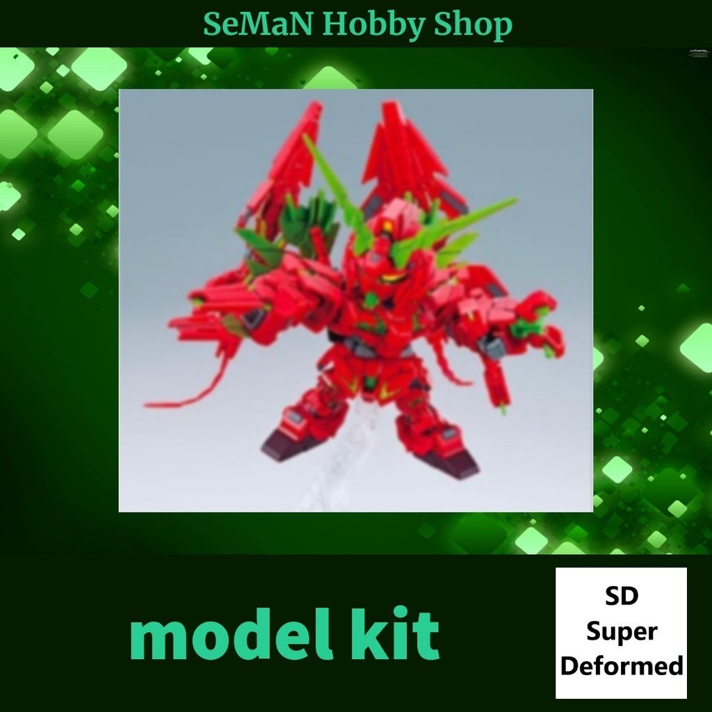 SD BB Super Deformed Unicorn Mecha Perfectibility Red 202 GD Plastic ...