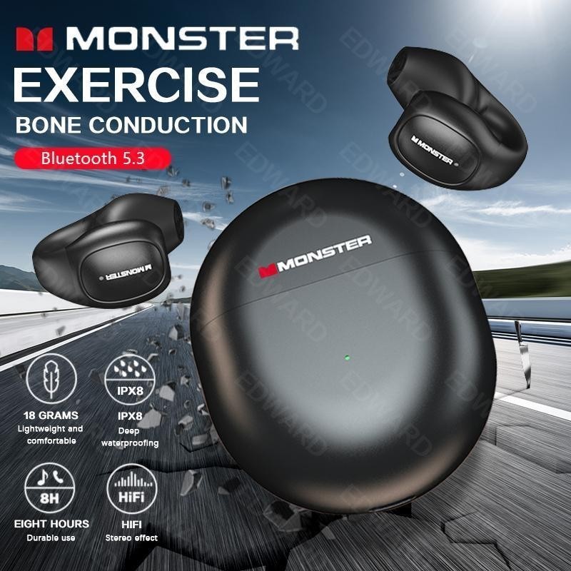 Monster Open Ear 200 Bone conduction Headset Bluetooth Wireless Sport ...