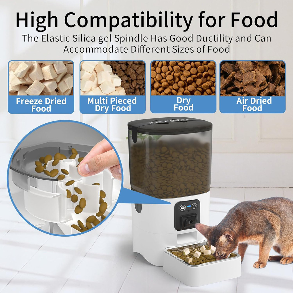PAIPIFEED Wifi Camera Smart Automatic Auto App Pet Feeder Microchip ...