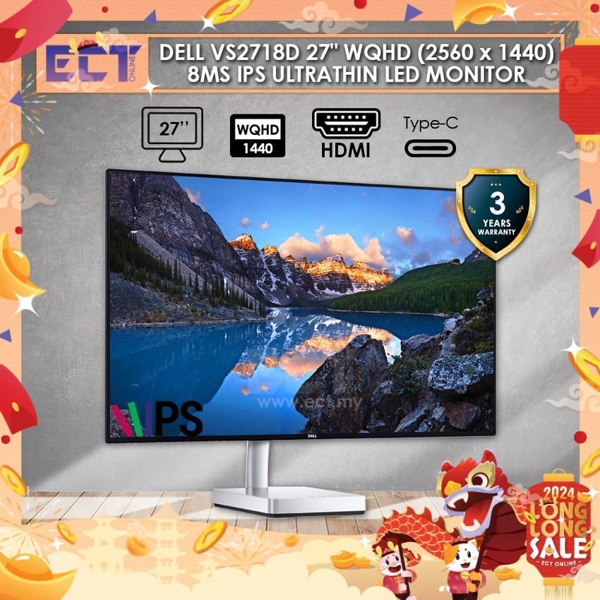 DELL S2718D 27" WQHD (2560X1440) 8MS IPS Ultrathin LED Monitor | Shopee ...