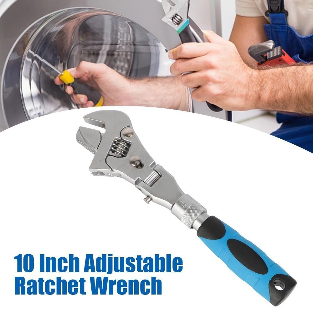 Ratchet Adjustable Wrench 5-in-1 Torque Wrench Can Rotate 180 Fast ...