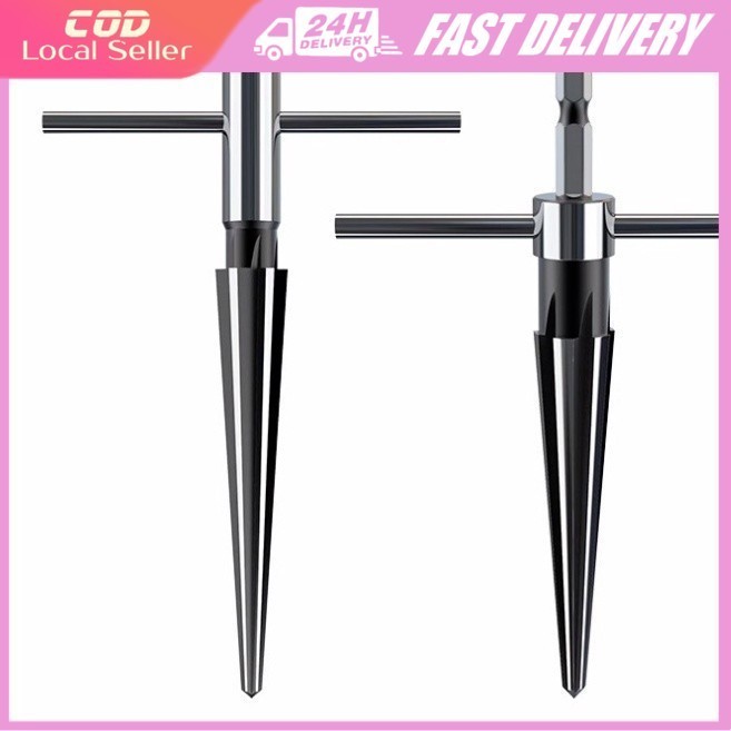 Hand woodworking 6-angle conical reamer drill bits with hard alloy for ...