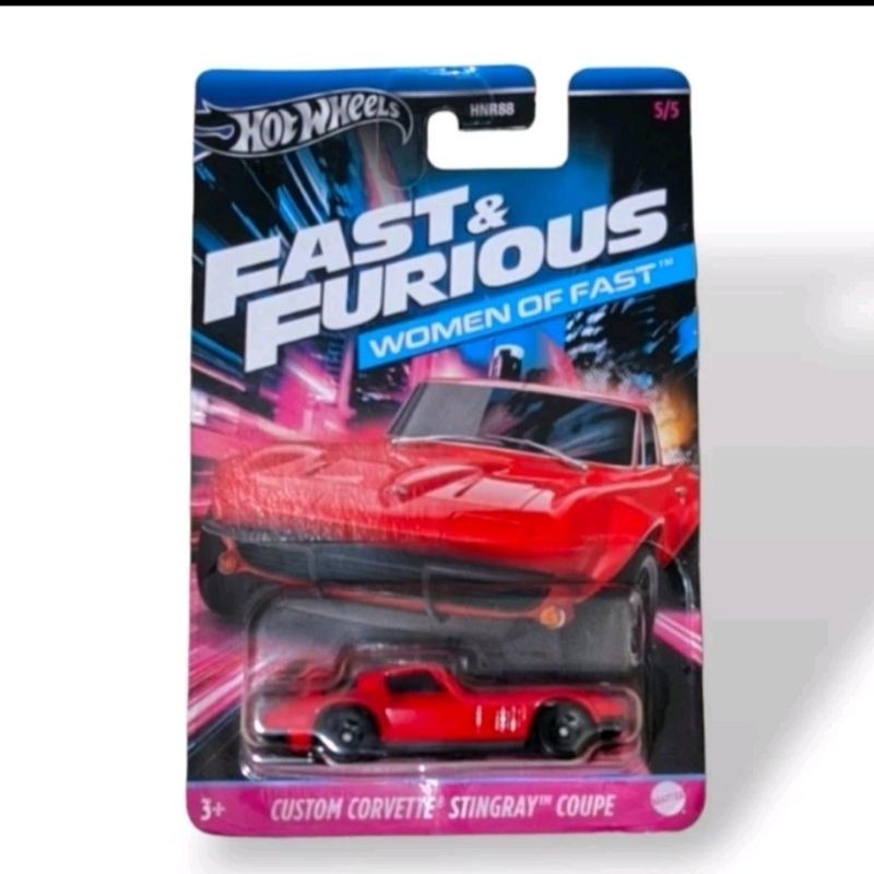 MERAH Hot Wheels Custom Corvette Stingray Coupe Red FnF WOF FREE ...