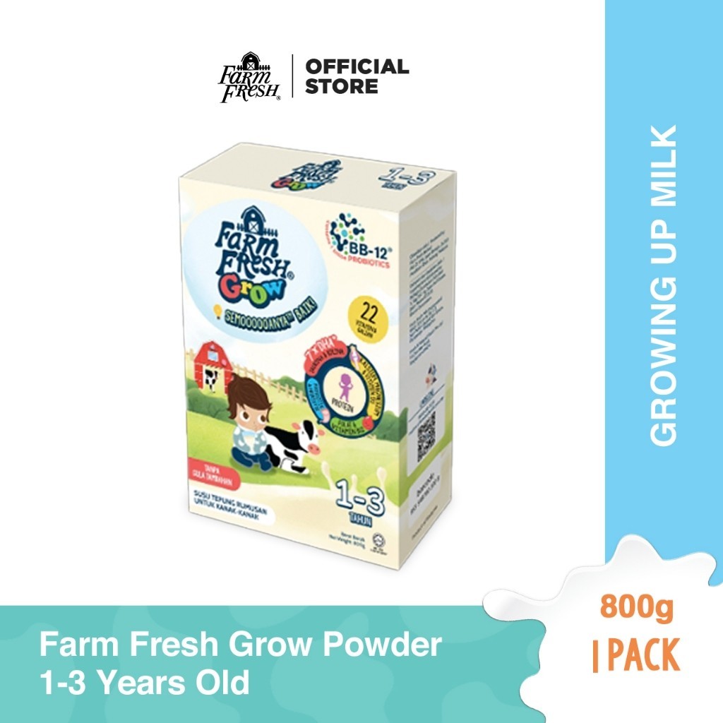 Farm Fresh Grow Powder 1-3 Years Old 800g | Shopee Malaysia