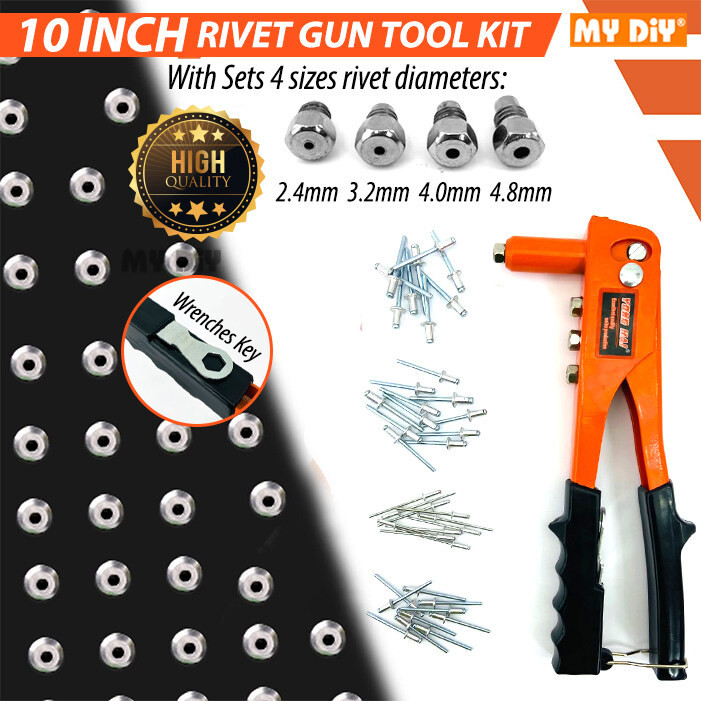 MYDIYHOMEDEPOT - YONGHAI Hand Riveter Tool Set with Bullet with 4pcs ...