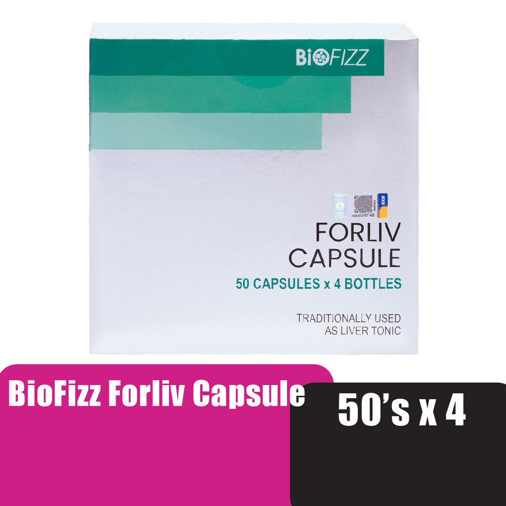 BIOFIZZ Forliv Capsule 50'S X 4 Liver Detox Supplements Liver ...