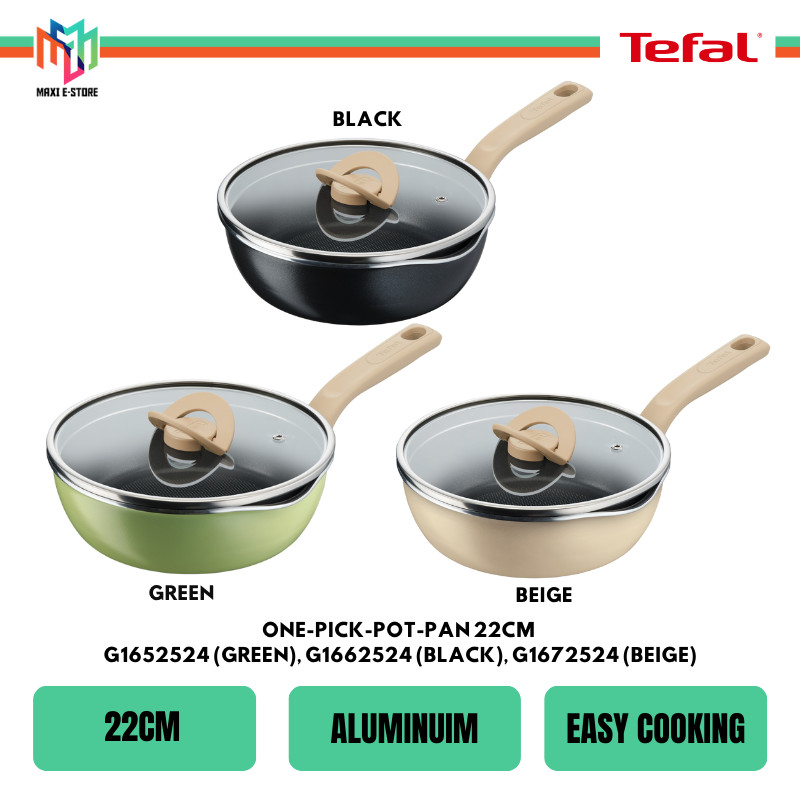 Tefal G1652524 G1672524 G1662524 One Pick Pot Pan 22cm Non Stick Deep ...