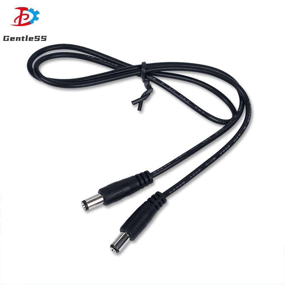 DC 5.5mm x 2.1mm Male to Male Power Adapter Cable 2464 22AWG Double ...