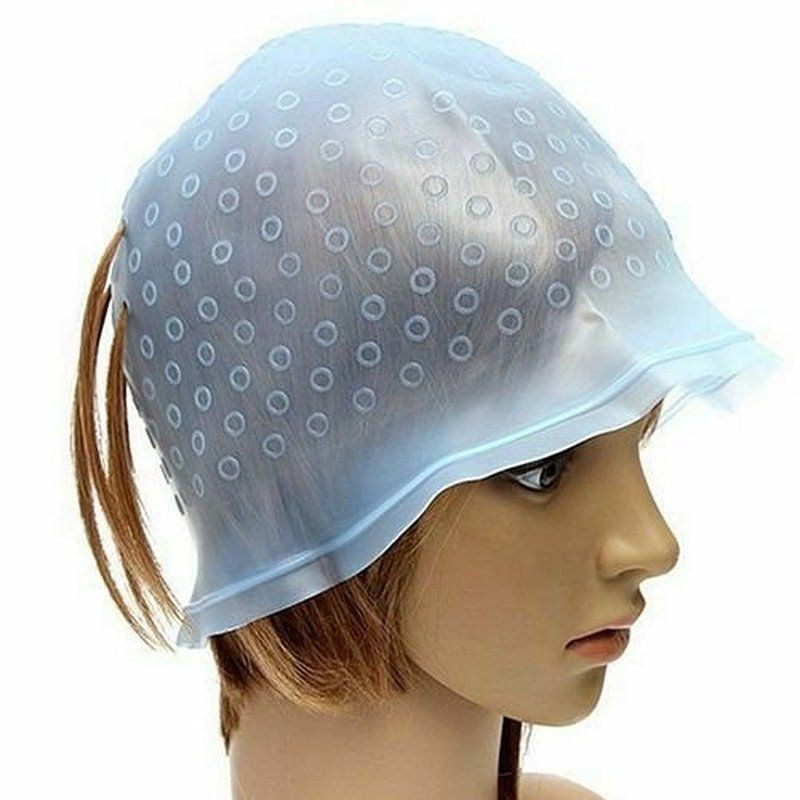 MAGICAP Highlight Reuseable Highlight Cap/Bleaching powder/Color Cream ...