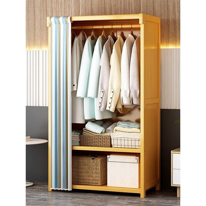 Children's Simple Solid Wood Small Wardrobe, Modern and Simple Home ...