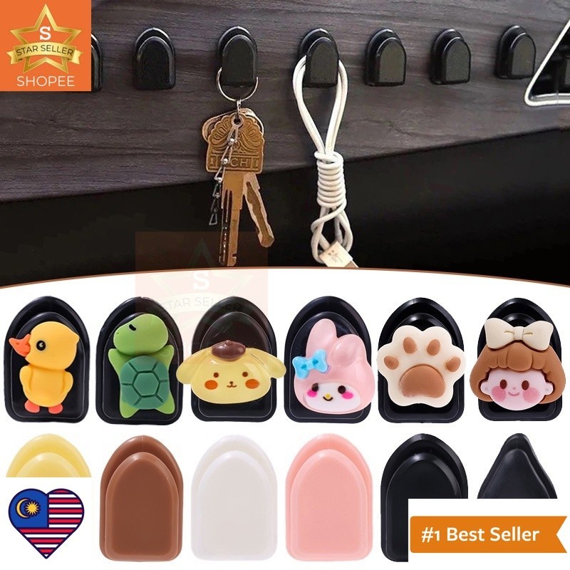 (MW)[Featured]Creative Mini Car Hook USB Cable Key Wall Storage Hook ...