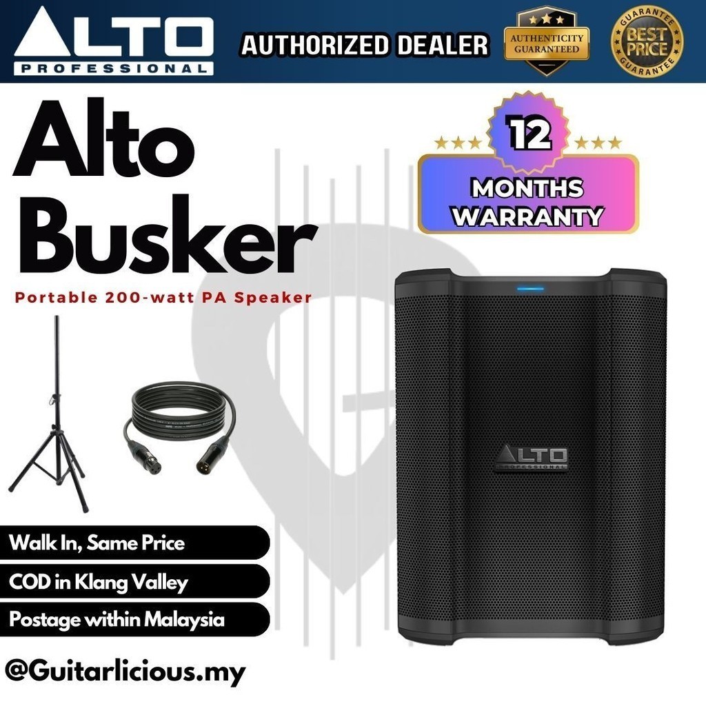 Alto Professional Busker Portable 200-watt Battery-powered PA Speaker ...