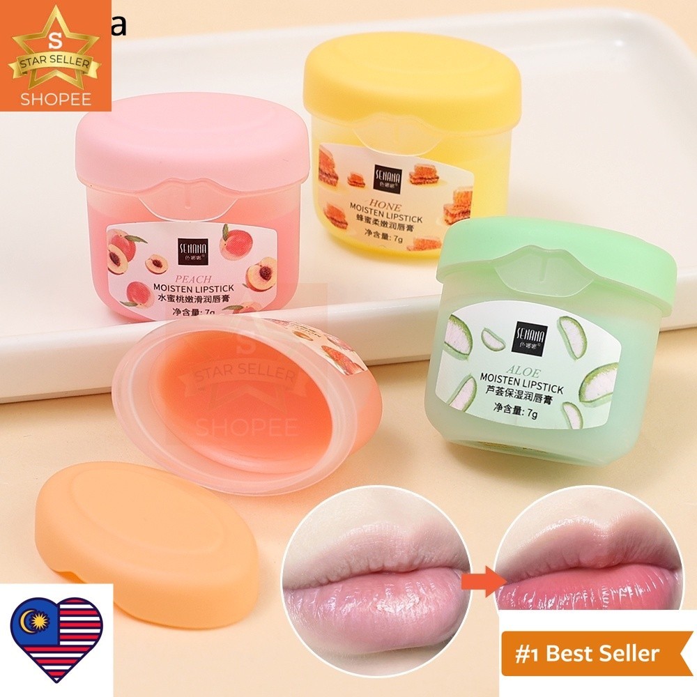 (MW)[Senana] Vaseline Lip Balm Fruit Fragrance Moisturizing Lip Oil ...