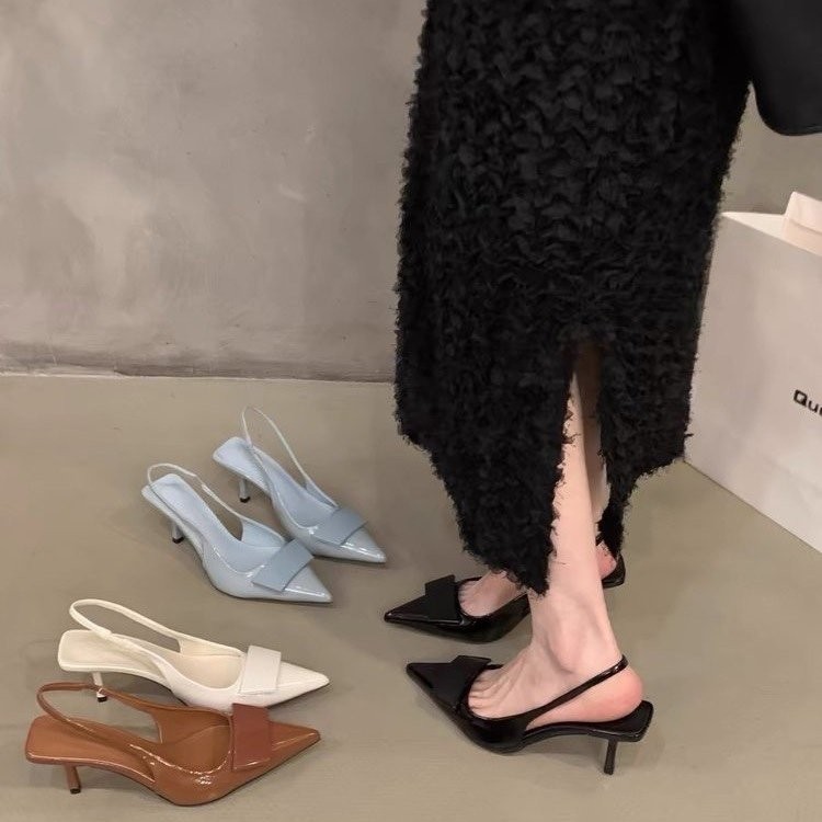 High Heels Women's Sandals Korean Version Fashion Pointed Toe Stiletto ...