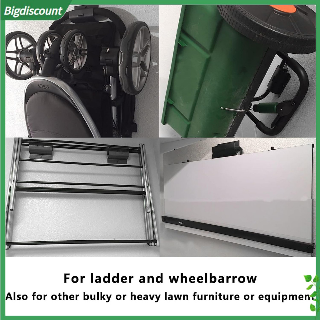 {BIG} Versatile Wall Mount Rack Garden Fence Ladder Hanger Rustproof ...