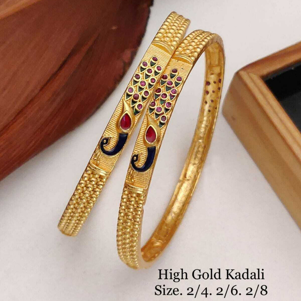 Simple Peacock Design Bangles Indian Bangles|Gelang Tangan-Set of 2 ...