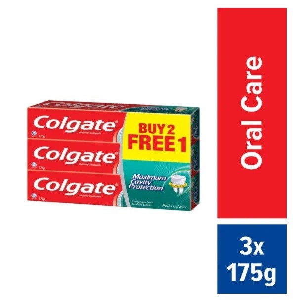(NEW&LIVE) Colgate Maximum Cavity Protection Fresh Cool Mint Great ...