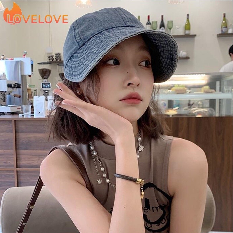 Sweet Cool Style Wide Brim Denim Bucket Hat - Trendy Beach Adjustable ...