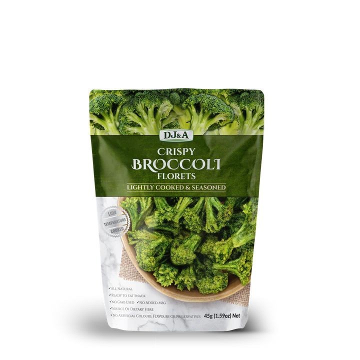 DJ&A Crispy Broccoli Florets 45G - Halal Snack from Australia | Shopee ...