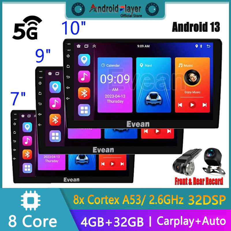 [Local Stock][4+32G 8Core Cortex A53 2.6Ghz] 7/9/10 inch 8 Core 5G Car ...