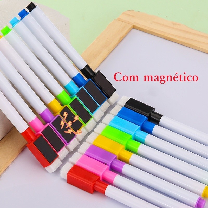 8 Colors Magnetic Color Magnetic Pens For White Board Magnetic Eraser ...
