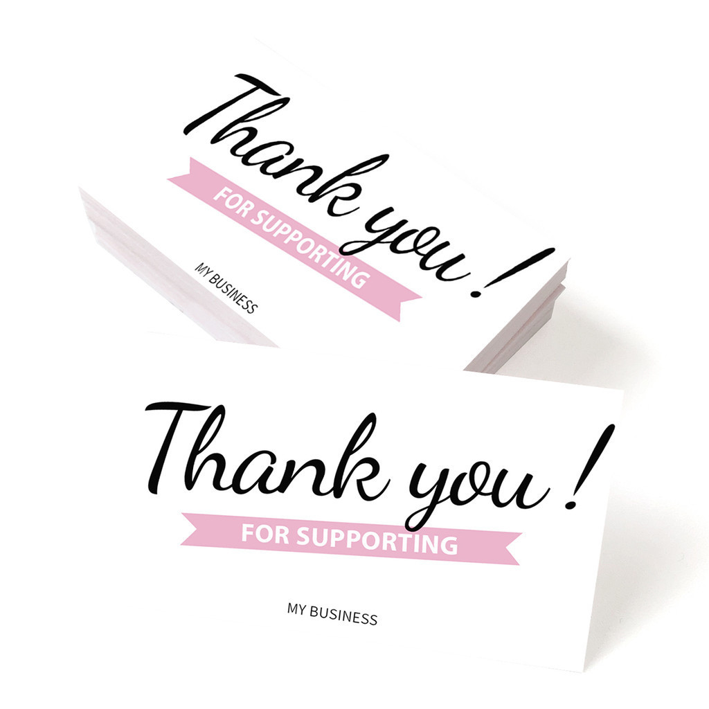 50pcs Thank You Cards For Supporting My Small Business Shopping ...