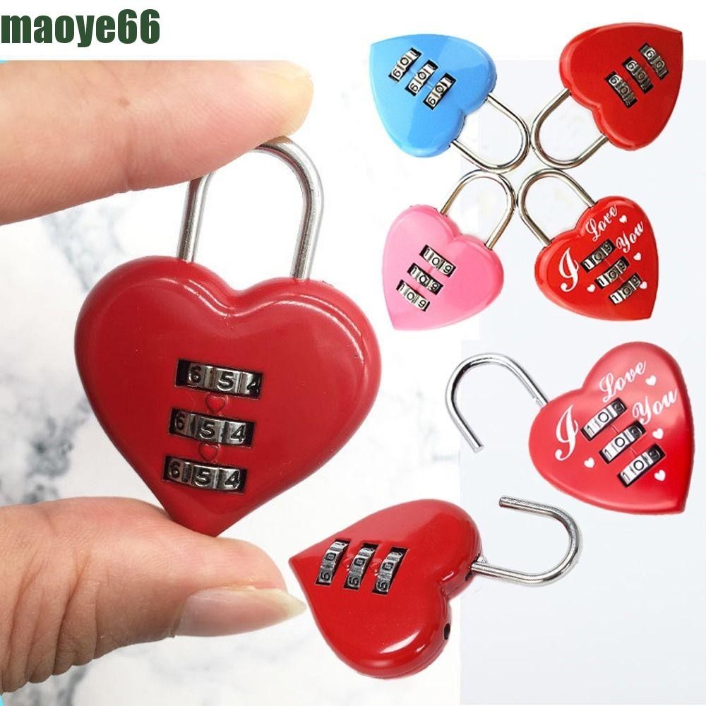 MAOYE Luggage Password Padlock Drawer Locks Small 3 Digit Password ...
