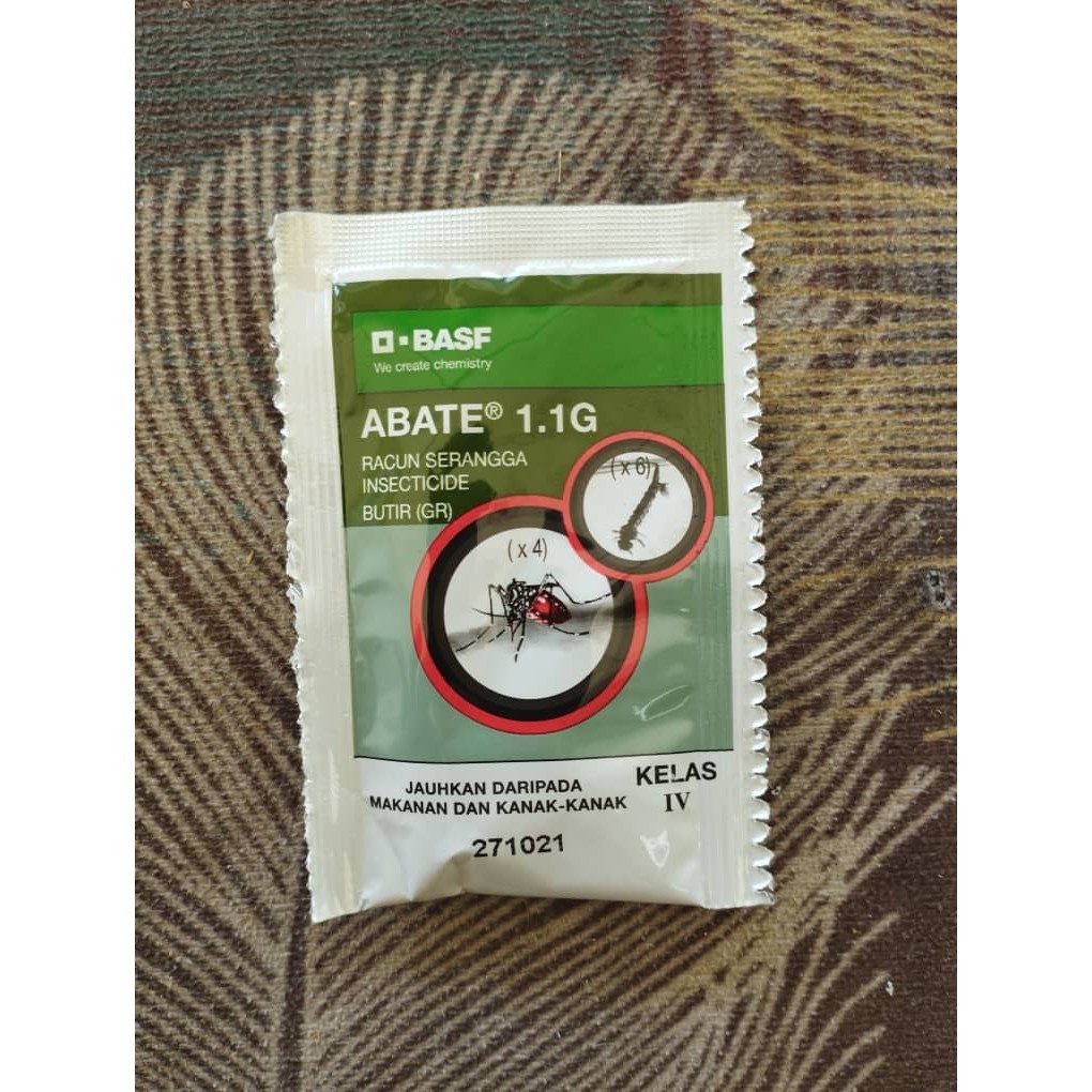 Abate 1.1G (100g/Pack) Mosquito Larva Ubat Jentik-jentik, Aedes, Denggi ...