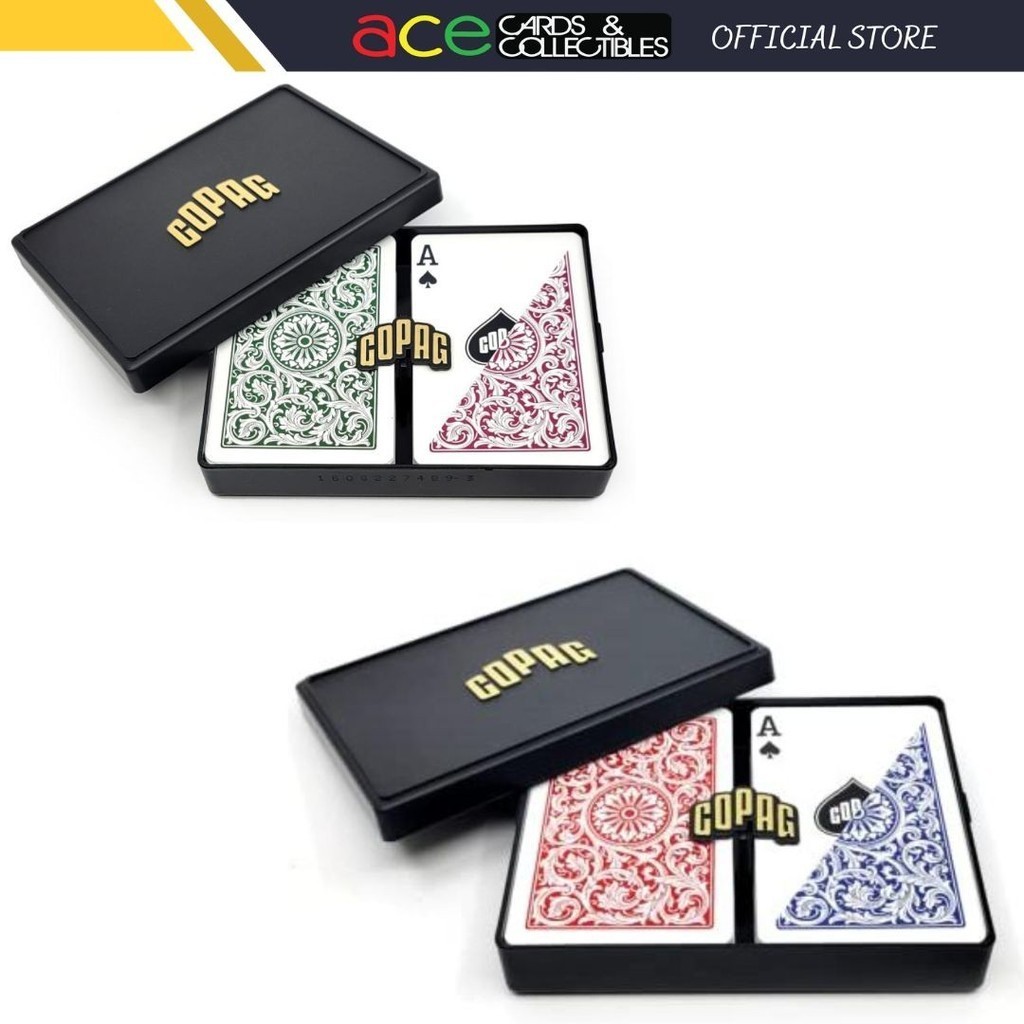 Copag 1546 Plastic Playing Cards - Bridge Size Regular Index Double ...