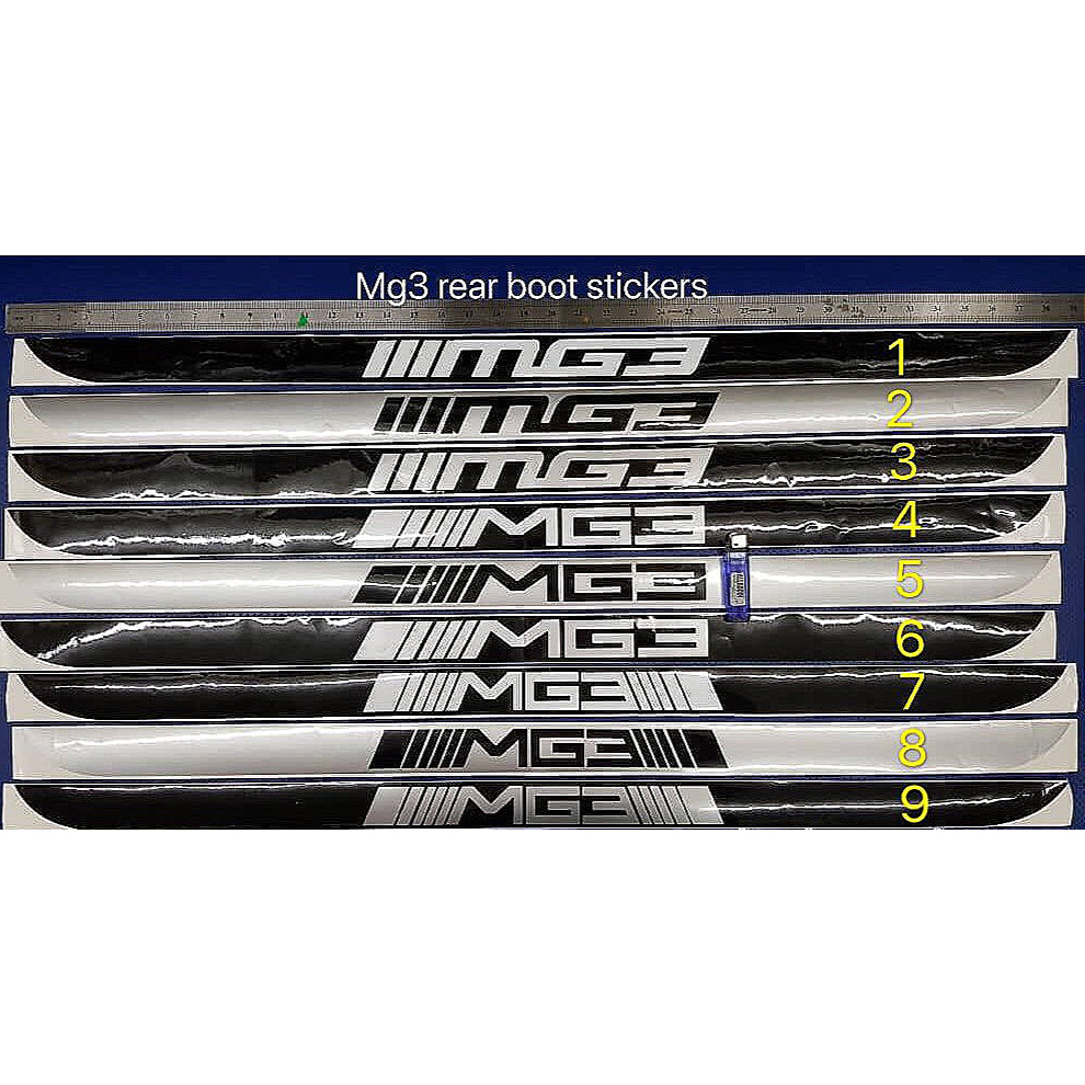 Perodua Myvi Gen 3 (MG3) Boot line stickers (fit fit sizes for Myvi ...