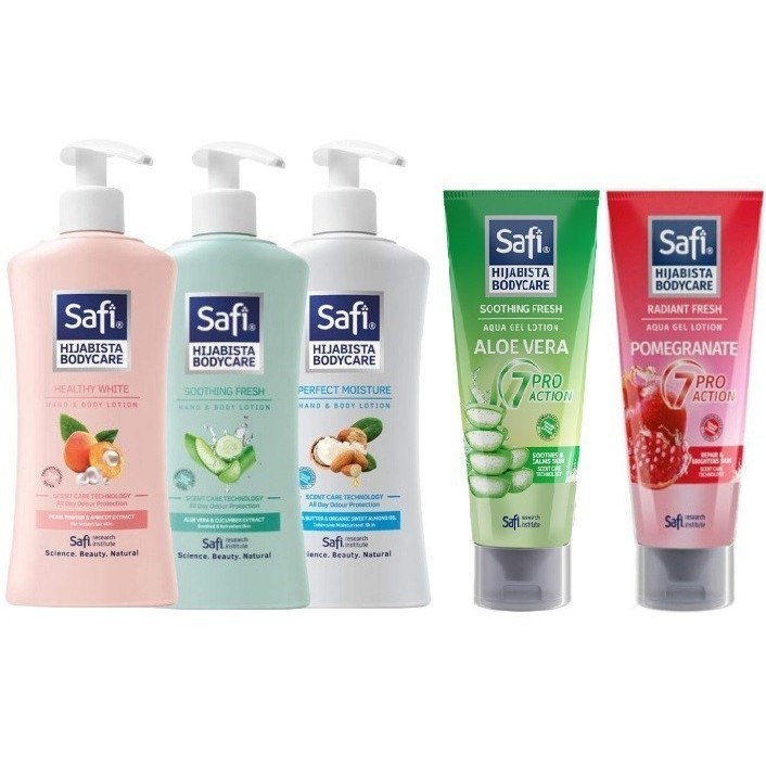 Safi Hijabista Body Care Hand & Body Lotion 400ml / Aqua Gel Lotion ...
