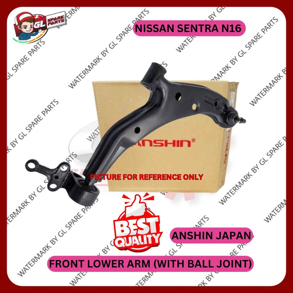 (ANSHIN JAPAN) FRONT LOWER ARM NISSAN SENTRA N16 (WITH BALL JOINT ...