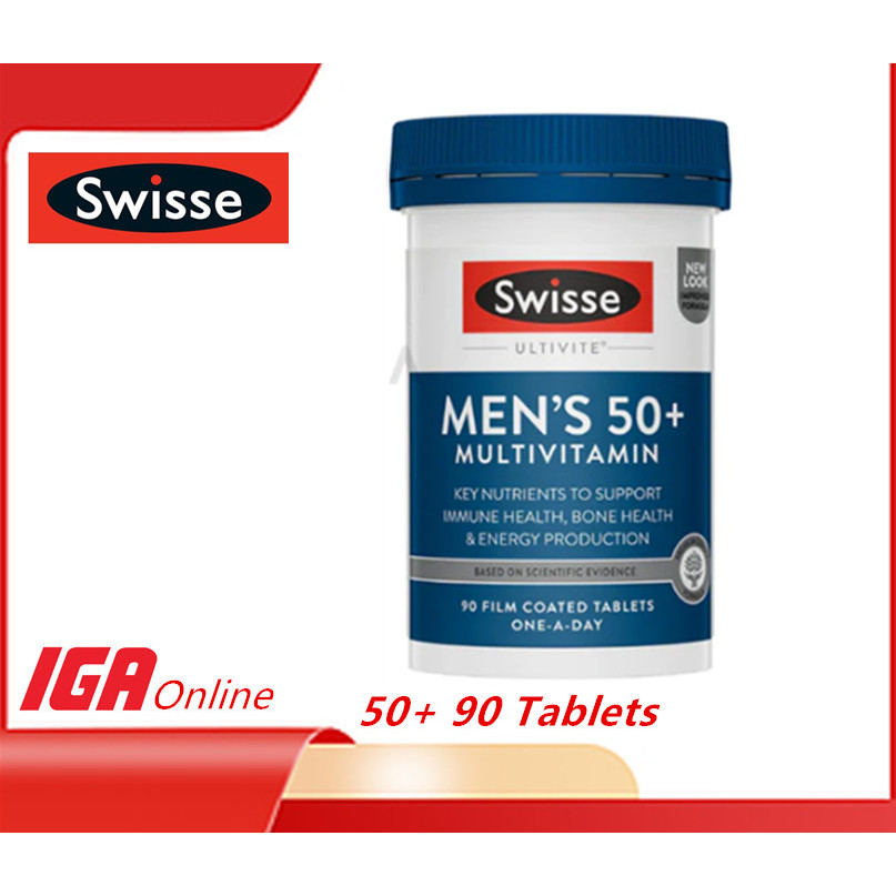 [EXP 07/2026] Swisse Men's Ultivite 50+ Multivitamin ( 90 Tablets ) ( Made in Australia ...