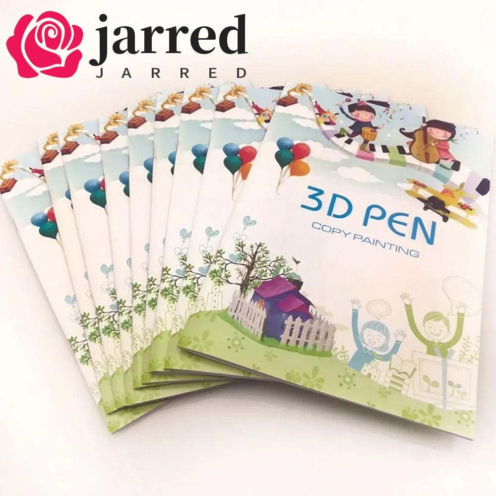JARRED 3D Printing Pen Drawing Book, 22/40 Patterns Thick Paper 3D Pen ...