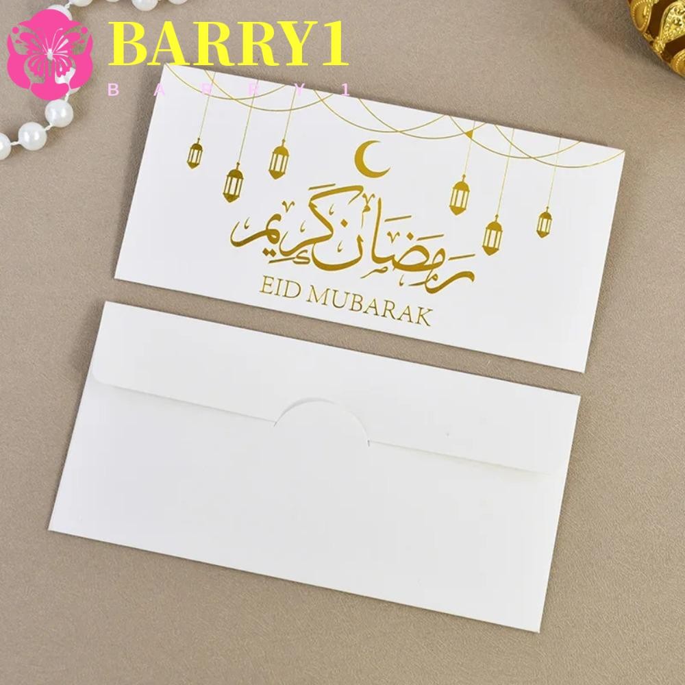 BARRY1 9Pcs Eid Mubarak Envelopes, Blessing Word Rectangular Eid Al ...